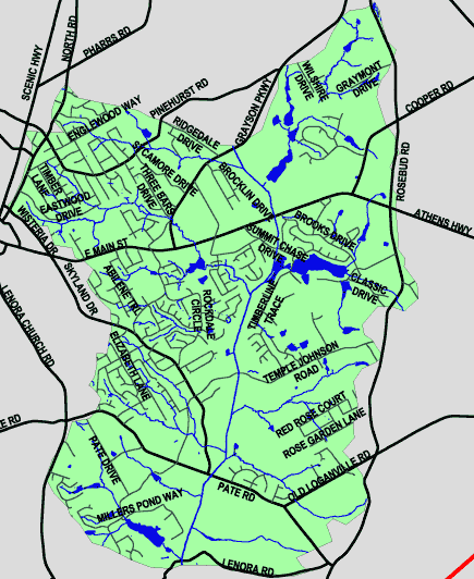 Maps of the Gwinnett Watershed Basins
