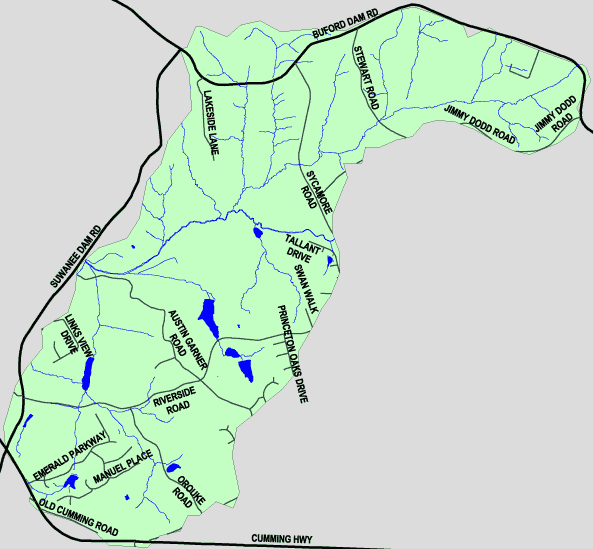 Maps of the Gwinnett Watershed Basins